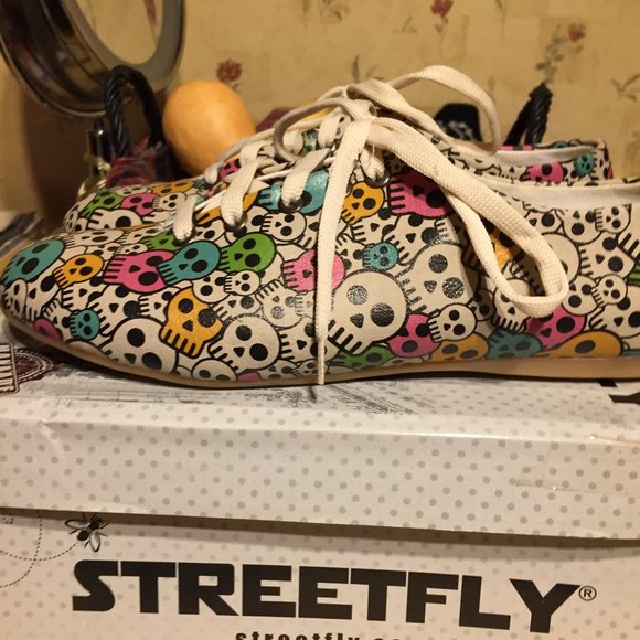 Streetfly | Shoes | Streetfly Sugar Skull Oxfords | Poshmark
